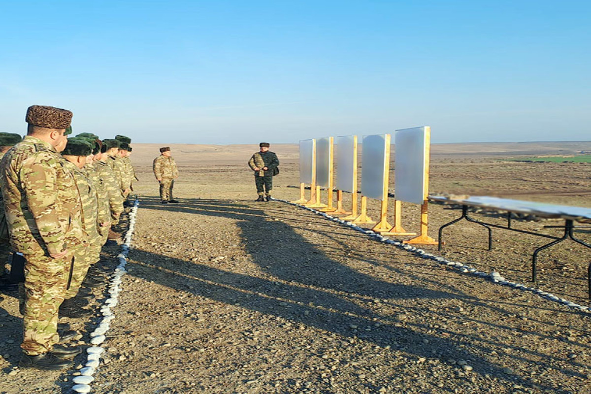 Practical shooting tasks are carried out at training held in Azerbaijan ...