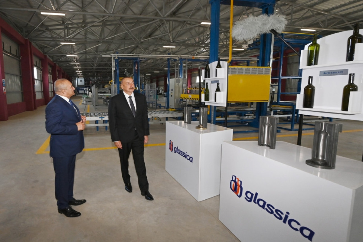 Azerbaijani President attends inauguration of new manufacturing ...