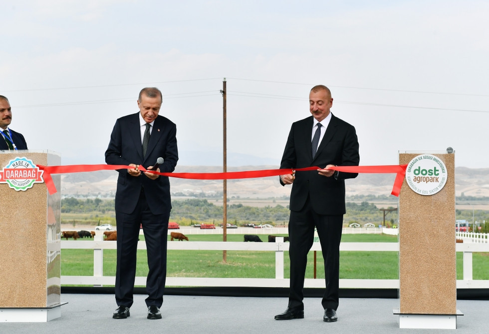 Presidents of Azerbaijan and Turkiye attended opening of first stage of ...