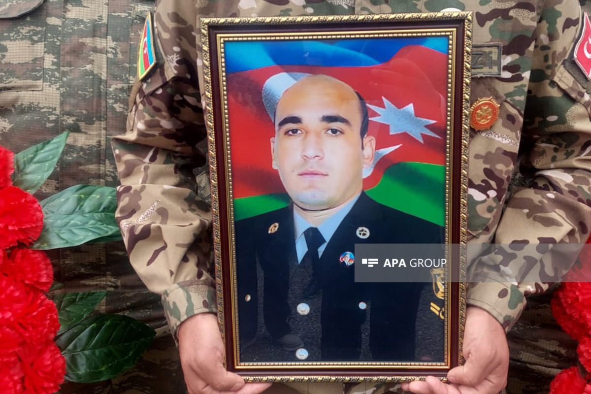 Azerbaijani serviceman Elshad Hasanov who martyred as a result of ...