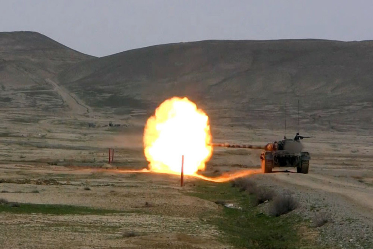 Azerbaijan Army's combat training of tank units is increased-VIDEO