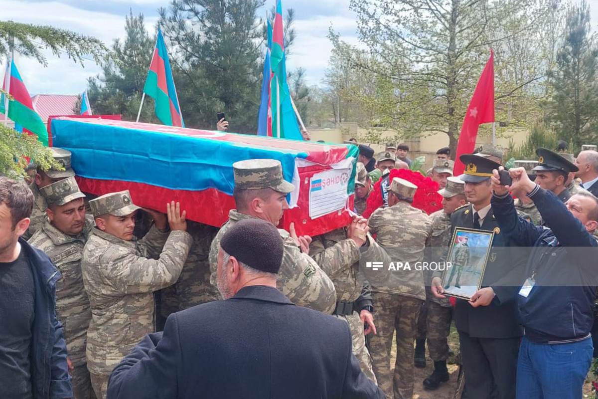 Azerbaijani serviceman Elshad Hasanov who martyred as a result of ...