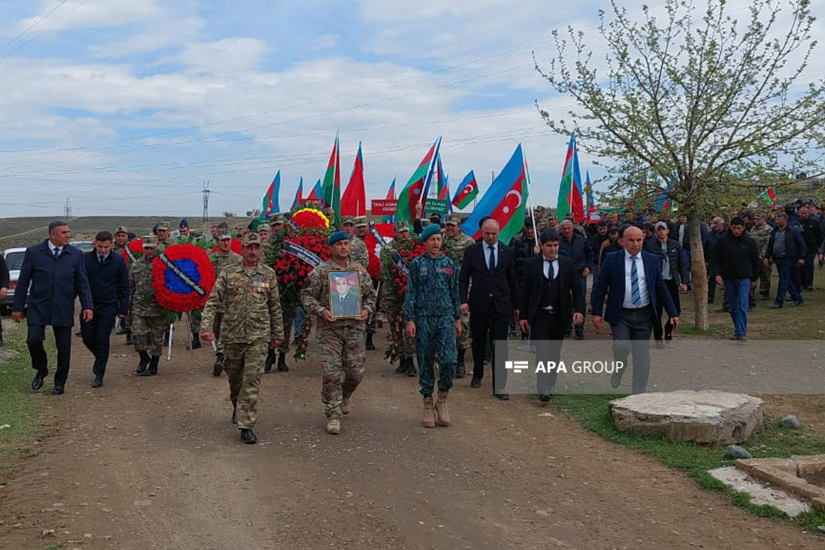 Azerbaijani serviceman Elshad Hasanov who martyred as a result of ...