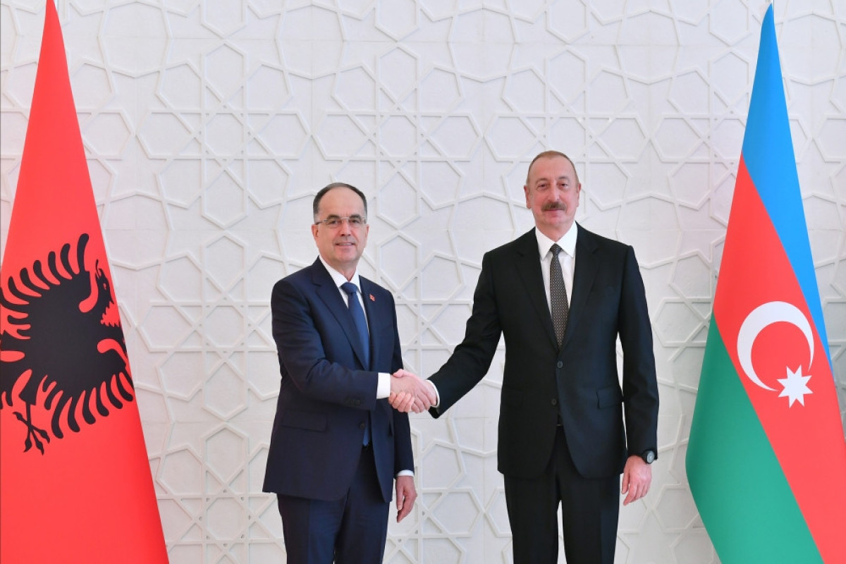 Official welcoming ceremony was held for President of Albania