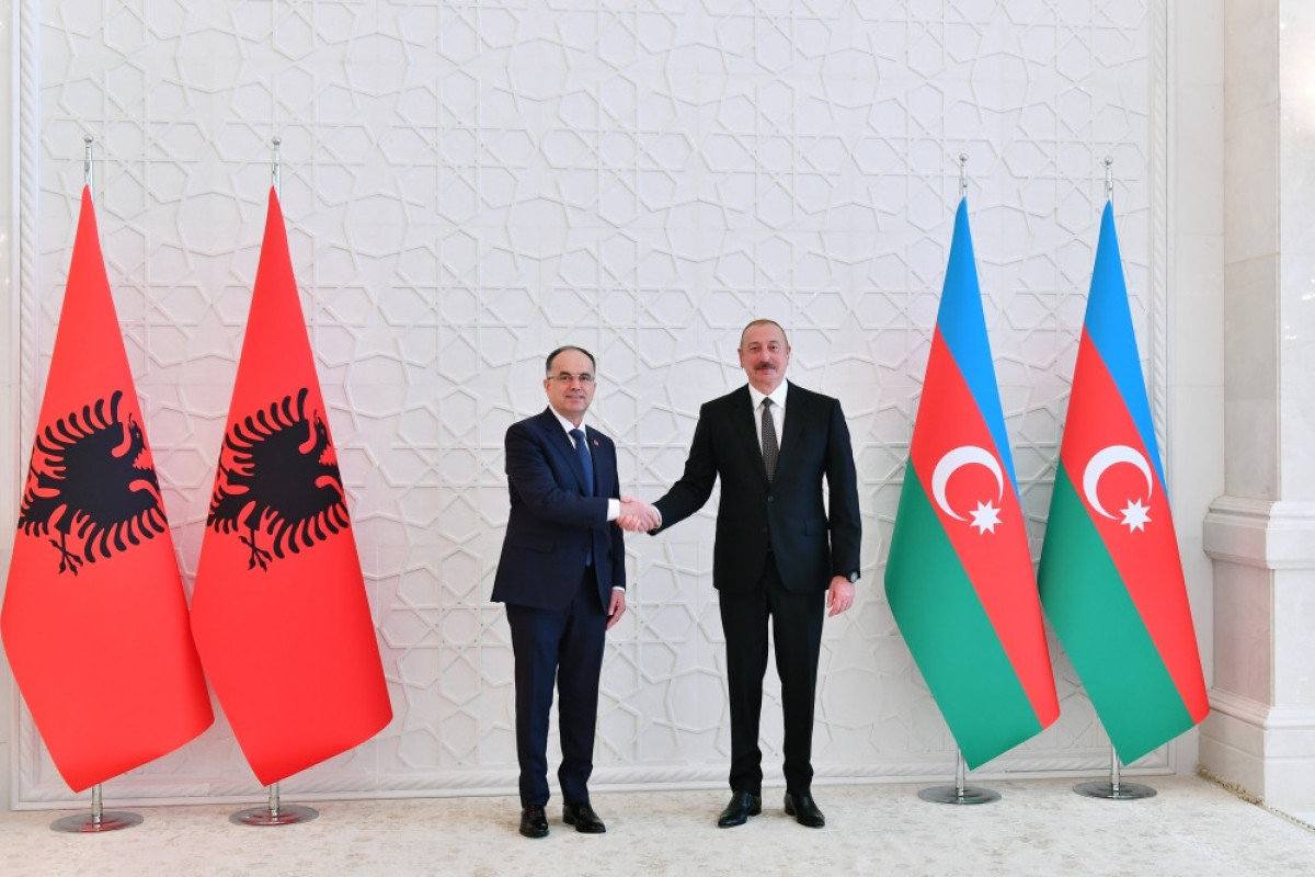 Official welcoming ceremony was held for President of Albania